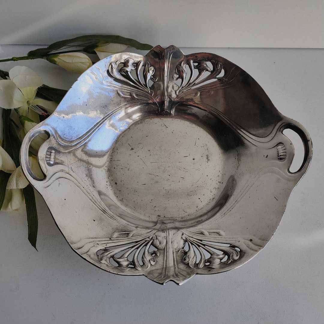 Christofle Gallia, Art Nouveau Antique Silver Plated Serving Dish ...