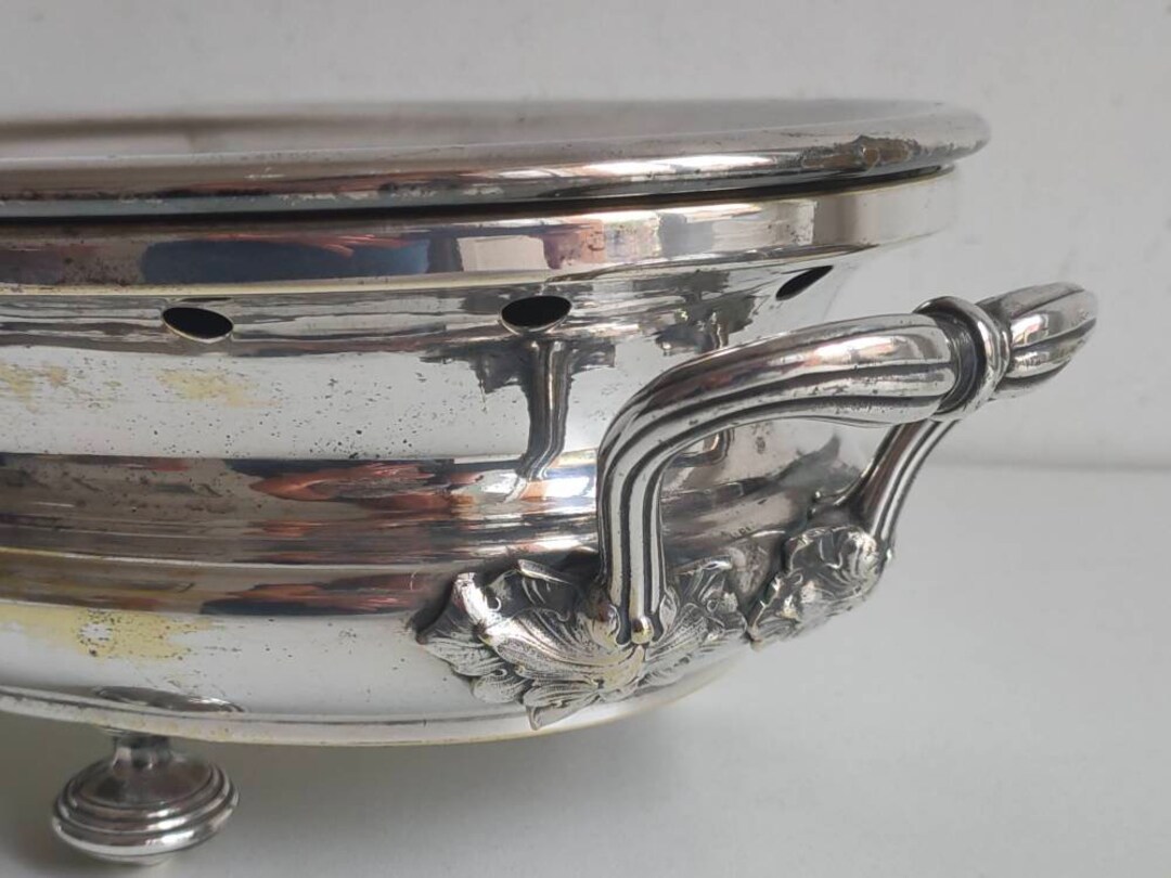 Large Antique Christofle Oval Plate Warmer, With C C Maker Stamps ...