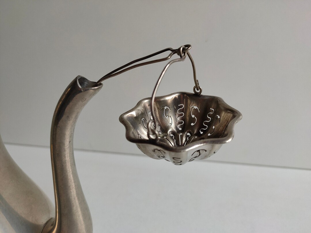 Charles Christofle Antique French Tea Strainer, Silver Plated With ...