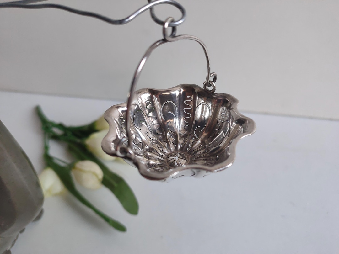 Charles Christofle Antique French Tea Strainer, Silver Plated With ...