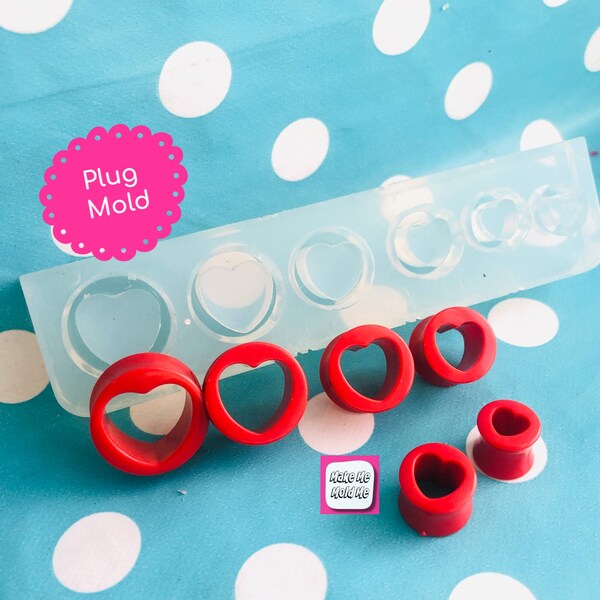 Heart Ear Tunnels - Etsy