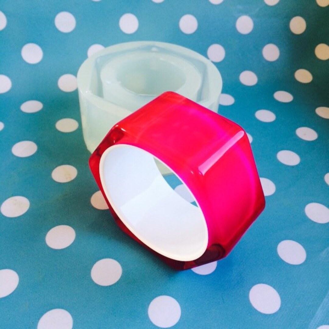 Chunky Hexagon Bangle Silicone Mold: Resin Craft Jewellery Mould - Etsy