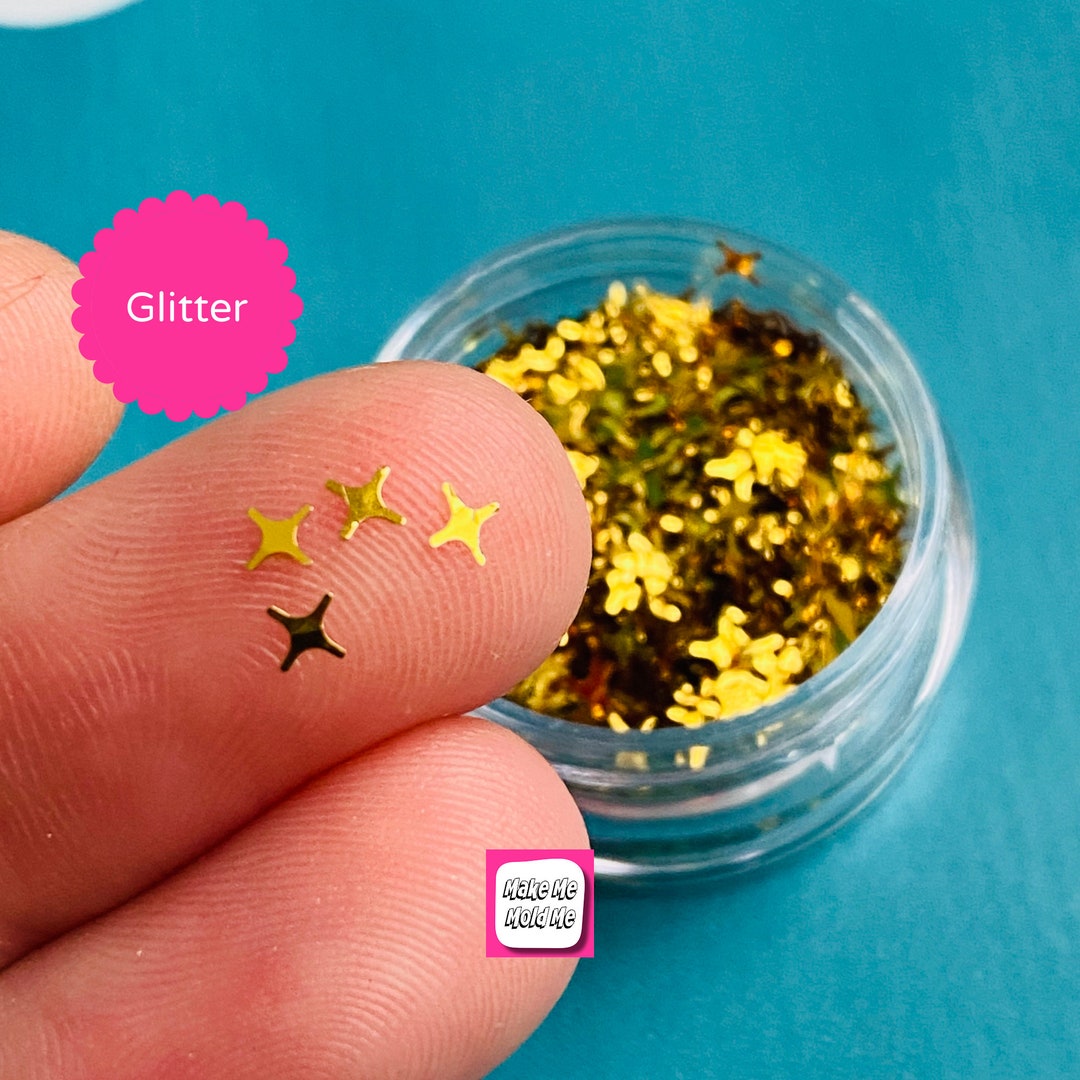 Gold Star Glitter Confetti - 5mm (5ml Tub) - Etsy