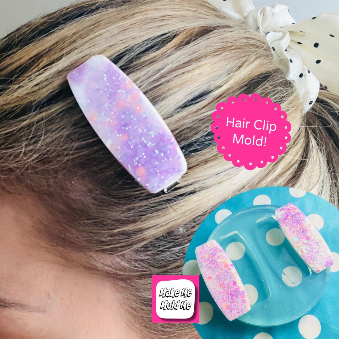 Clear Silicone Molds for Resin 60mm Silicone Hair Clip Slide Barrette ...
