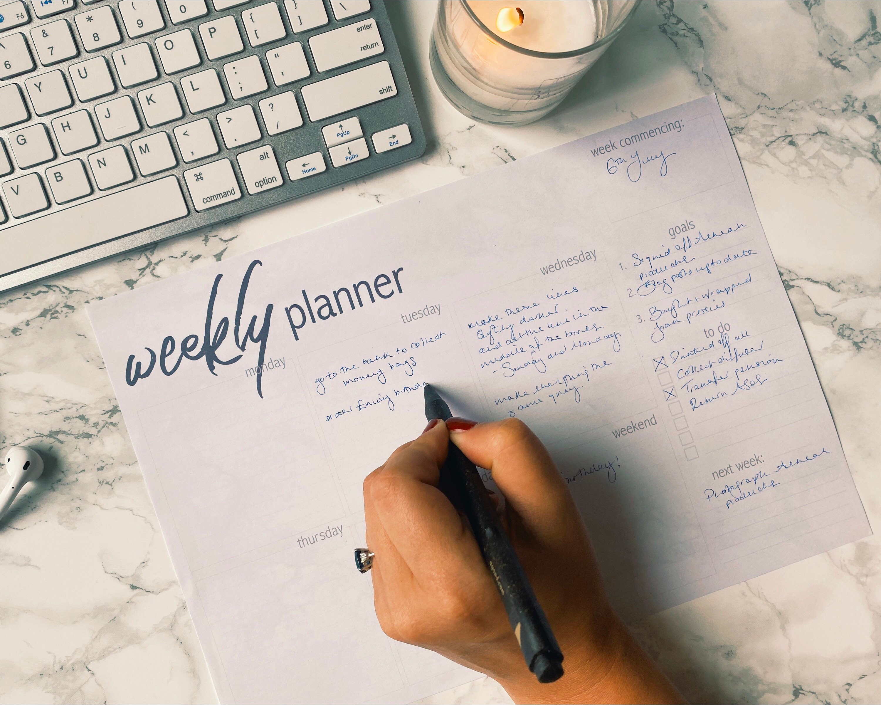 Printable Weekly Planner, Weekly Planner, Printable Planner, Work ...