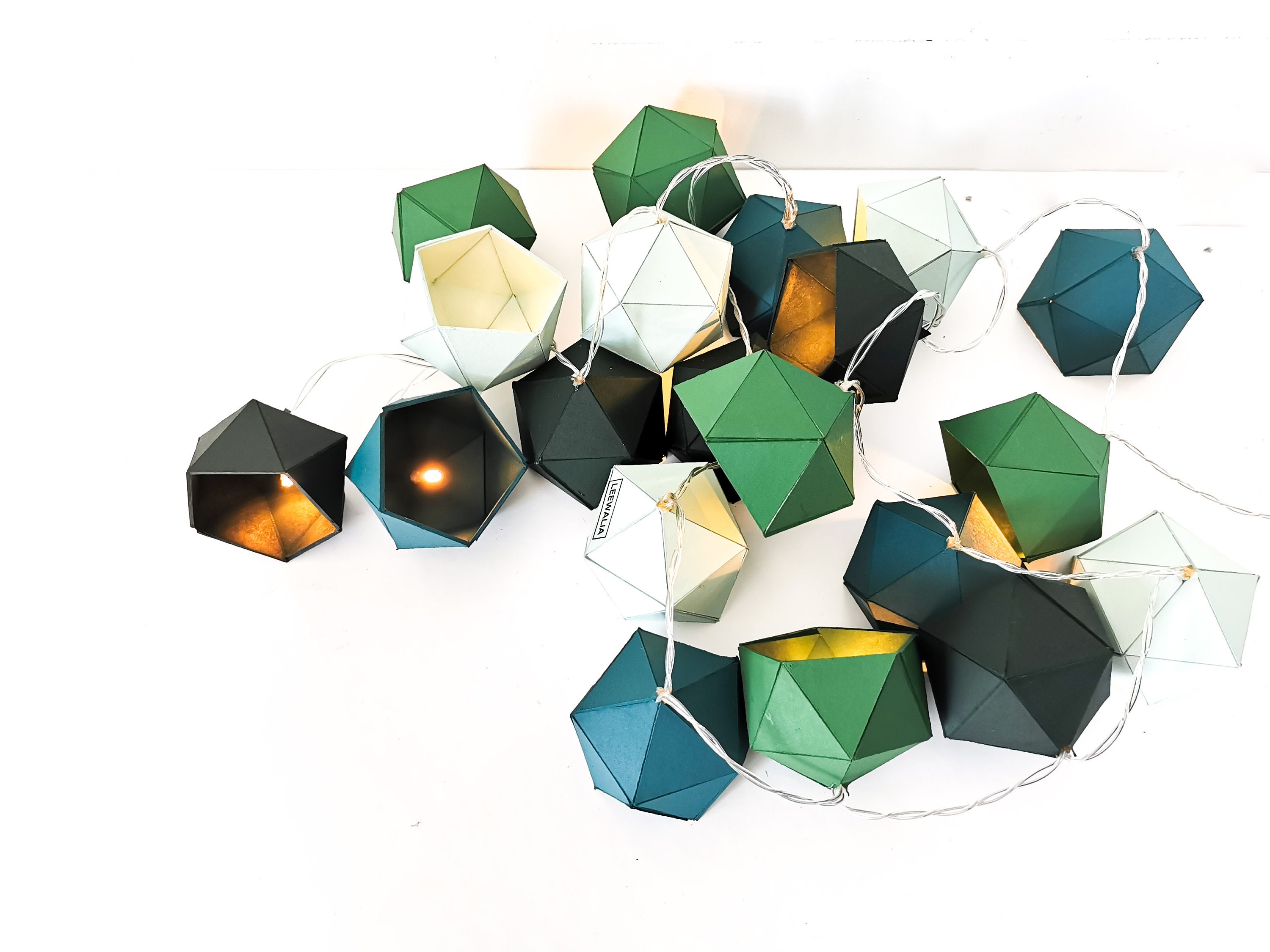 Origami JUNGLE String Light Leewalia LED Garland Mood - Etsy UK