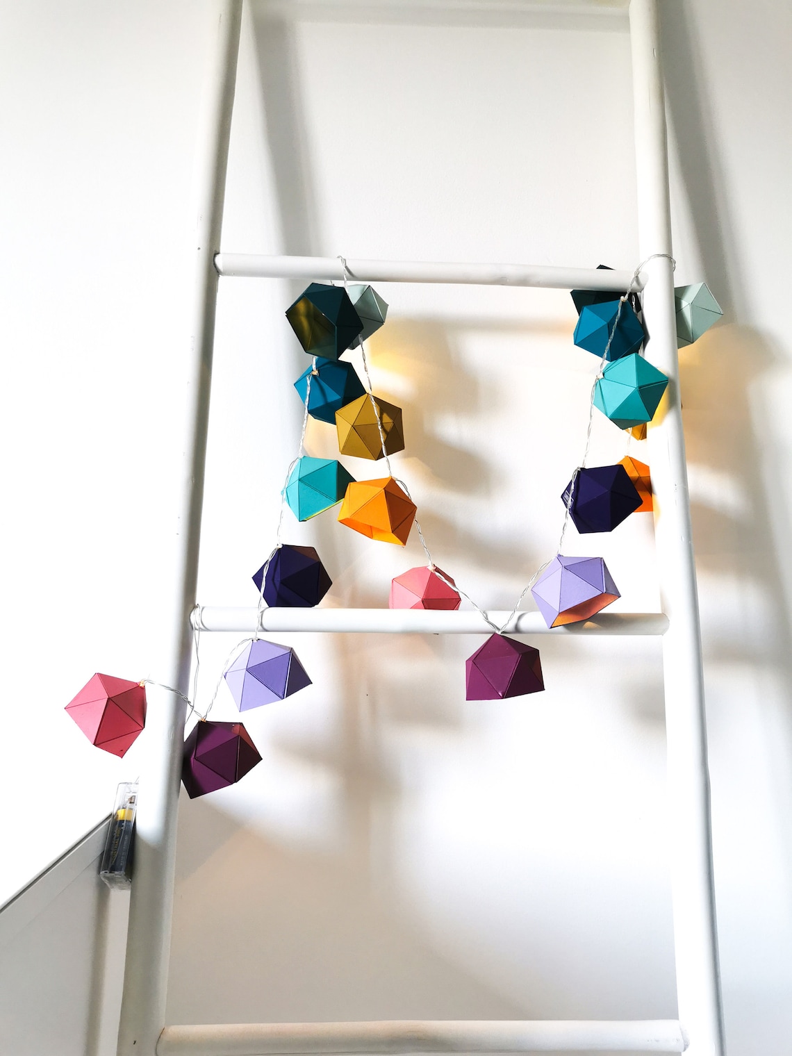 Guirlande lumineuse Origami arc en ciel Leewalia guirlande | Etsy France