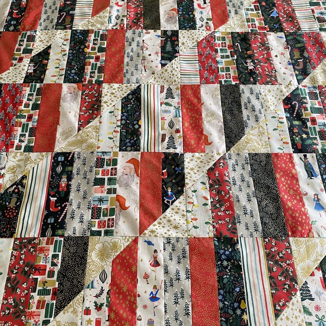 Rifle Paper Co HOLIDAY CLASSICS Pieced Quilt Top Kit Rifle Paper ...