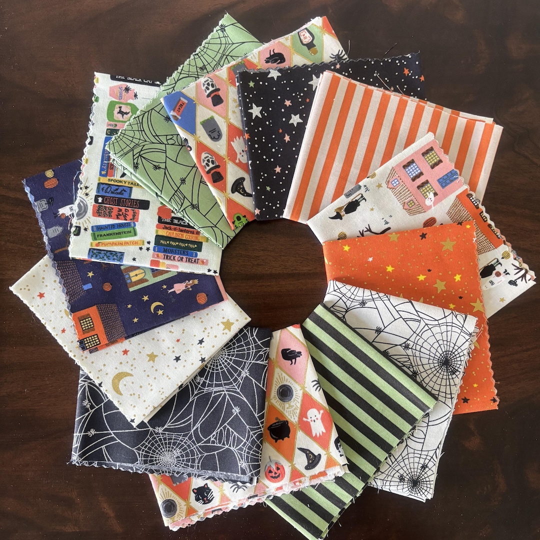 Rifle Paper Co. Halloween II Fat Eighth Quilting Cotton Metallic Bundle ...