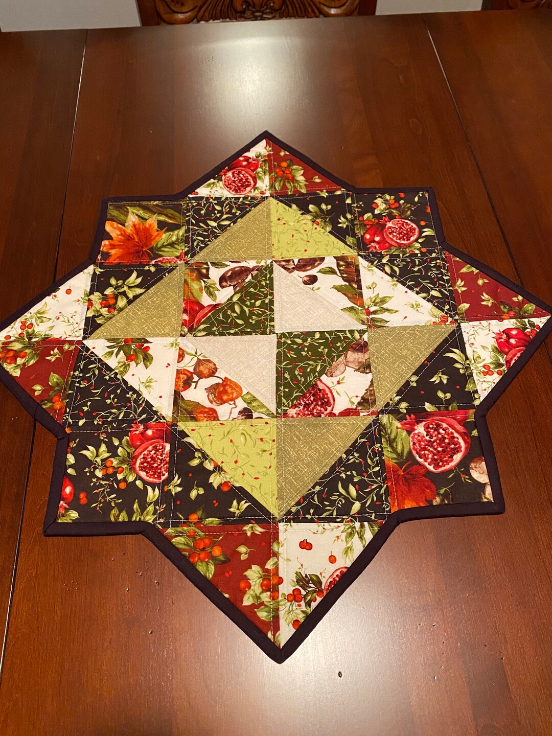 Modern Pieced Quilted Table Topper Fall - Etsy