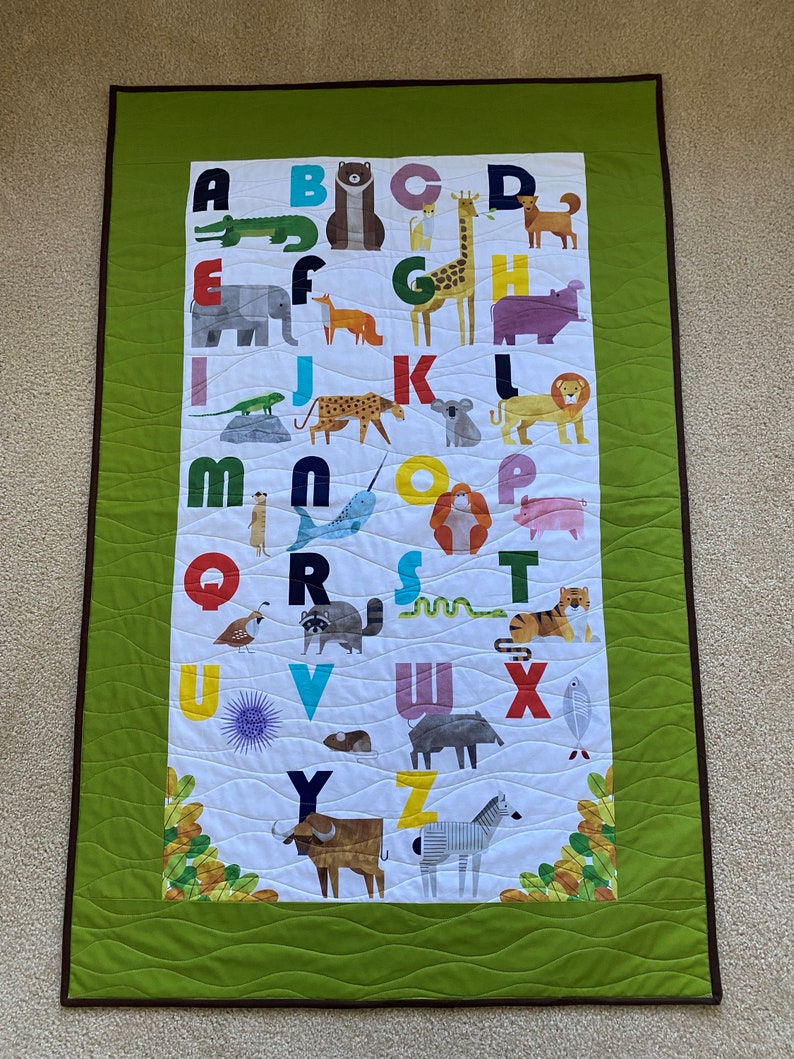 A to Z Animals by Robert Kaufman Quilt Kit Alphabet Quilt Kit - Etsy