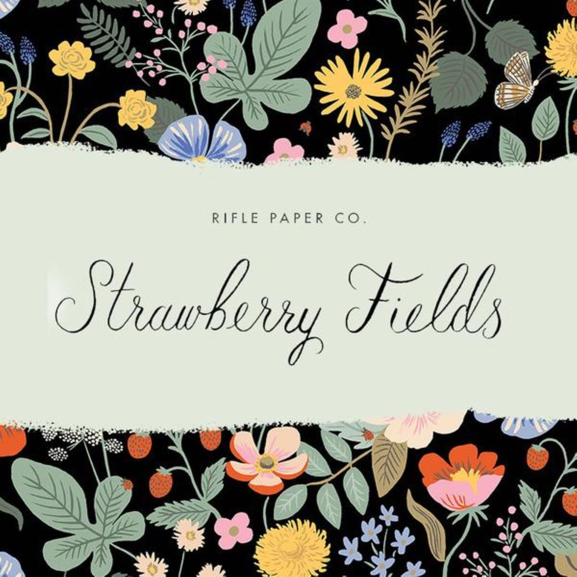 RIFLE PAPER Co Strawberry Fields, Rifle Paper Company Strawberry Fields ...
