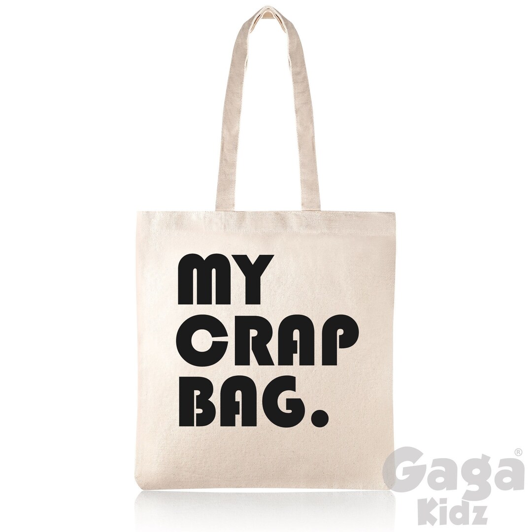 Funny 'my Crap' Canvas Tote Bag: Novelty Shopping Bag - Etsy