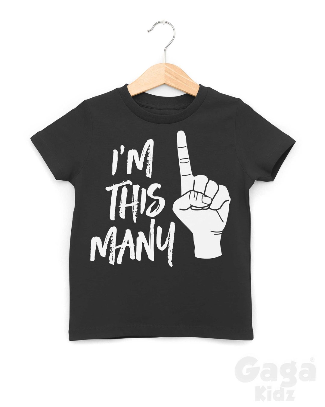I'm This Many 1 Kids T-shirt, 1st Birthday Children's Gift, Cool 1st ...