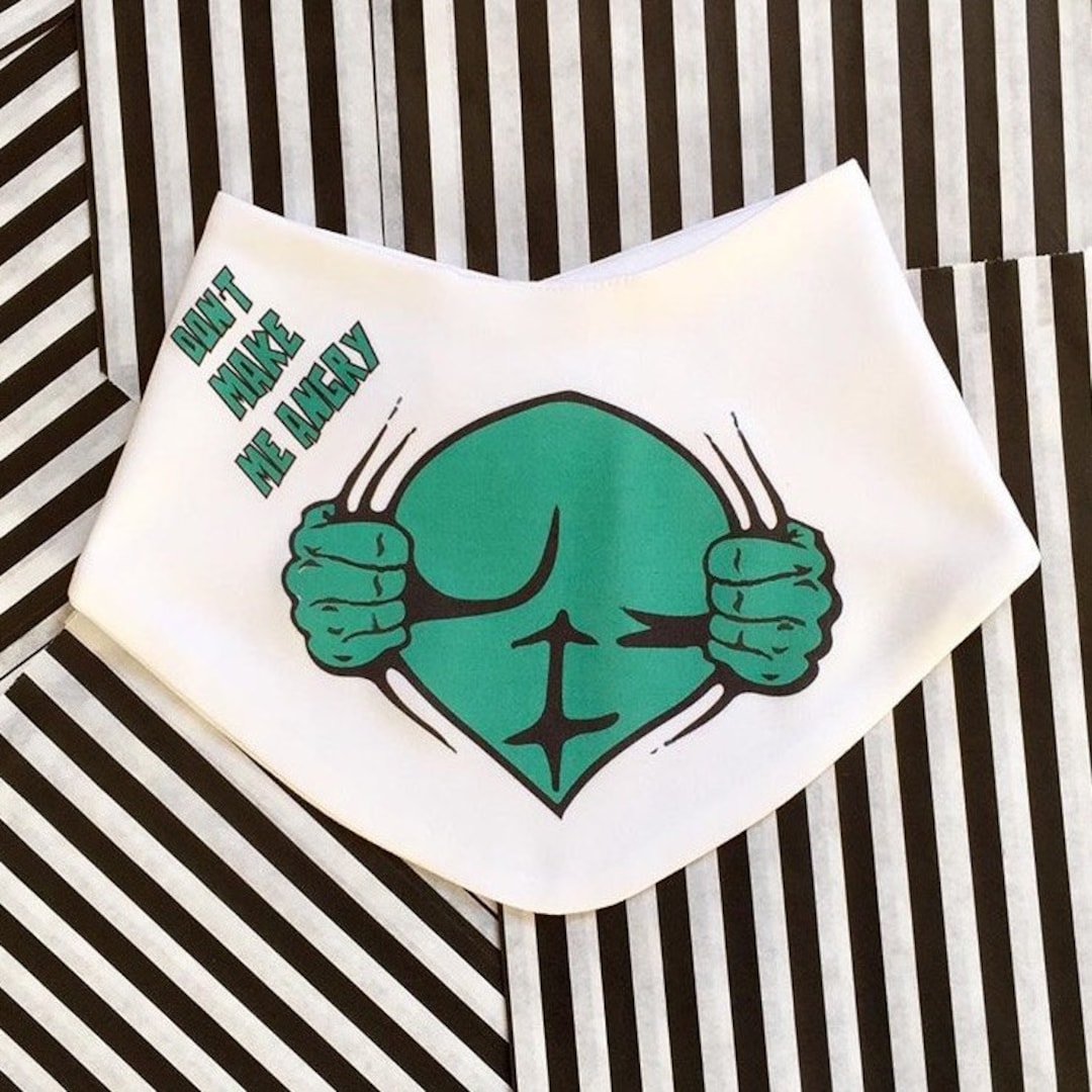 Hulk Inspired Baby Bib: Don't Make Me Angry, Funny Superhero Bib - Etsy