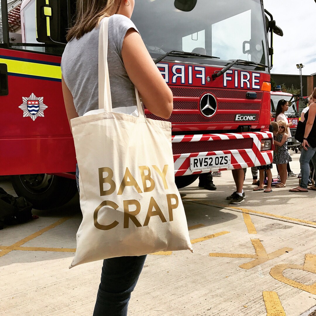 Baby Crap Tote Bag: Funny Mum Diaper Bag - Etsy UK
