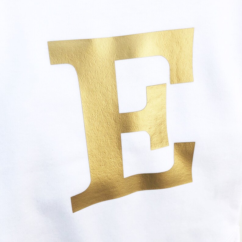 Custom Baby Initial Bodysuit: Silver Letter Monogram - Etsy