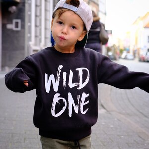 Wild One Mild One Kids Sweatshirts, Clothing for Twins - Etsy