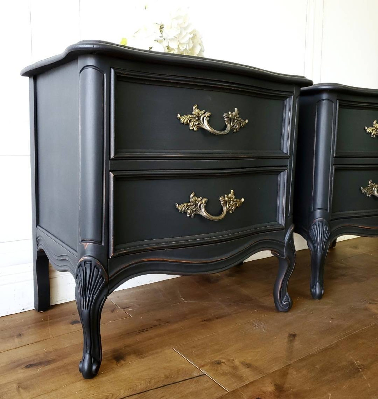 AVAILABLE! Free Shipping! French Provincial Dresser Luxe Black Vintage ...