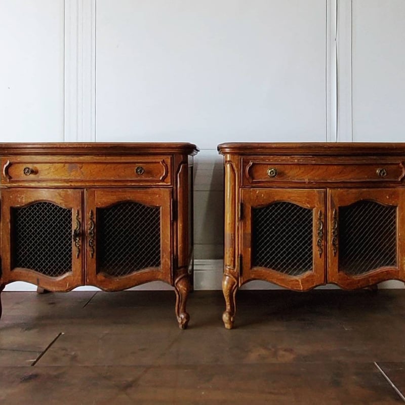 Provincial Bedside Table - Etsy