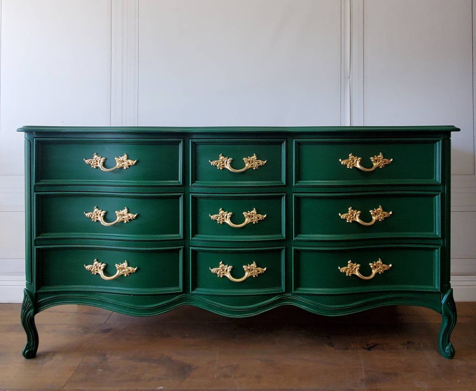 SIMILAR AVAILABLE! Free Shipping! Emerald Green Boudoir Dixie Vintage ...
