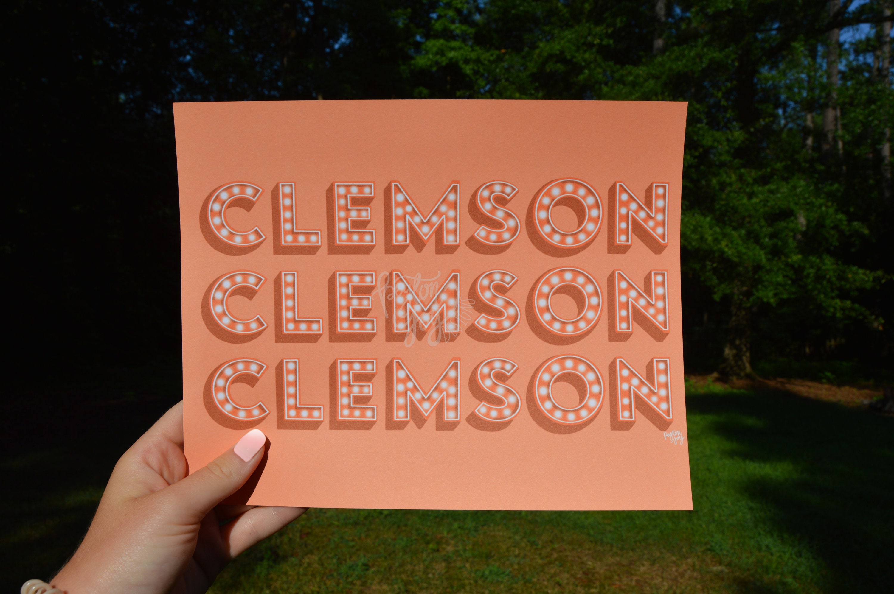 Clemson University 8x10in DIGITAL Print Clemson Print Dorm - Etsy