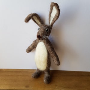Kit to Make a Posable Needle Felted Hare Using British and Merino Wool ...