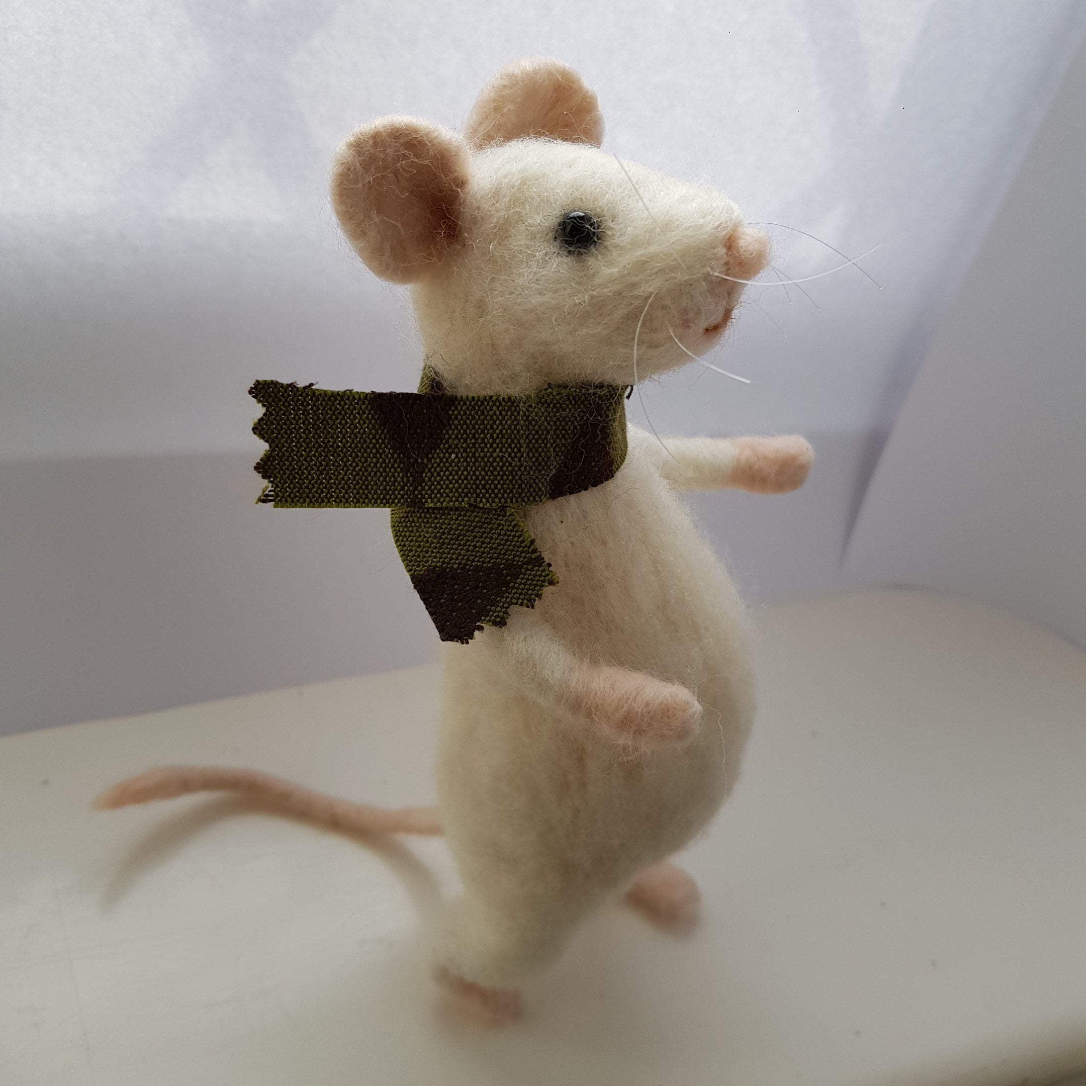 Kit to Make a Posable Needle Felted Mouse Using British and Merino Wool ...