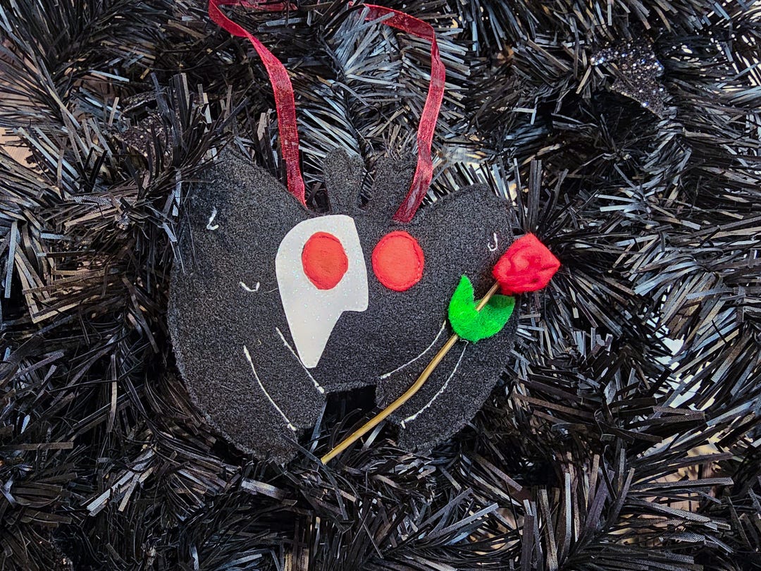 Mothman Opera Mask Horror Felt Christmas Ornament , Spookycreepy ...