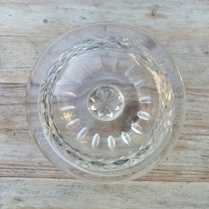 Vintage Cut Glass Powder Bowl With Lid, Mid Century Vanity Dish - Etsy