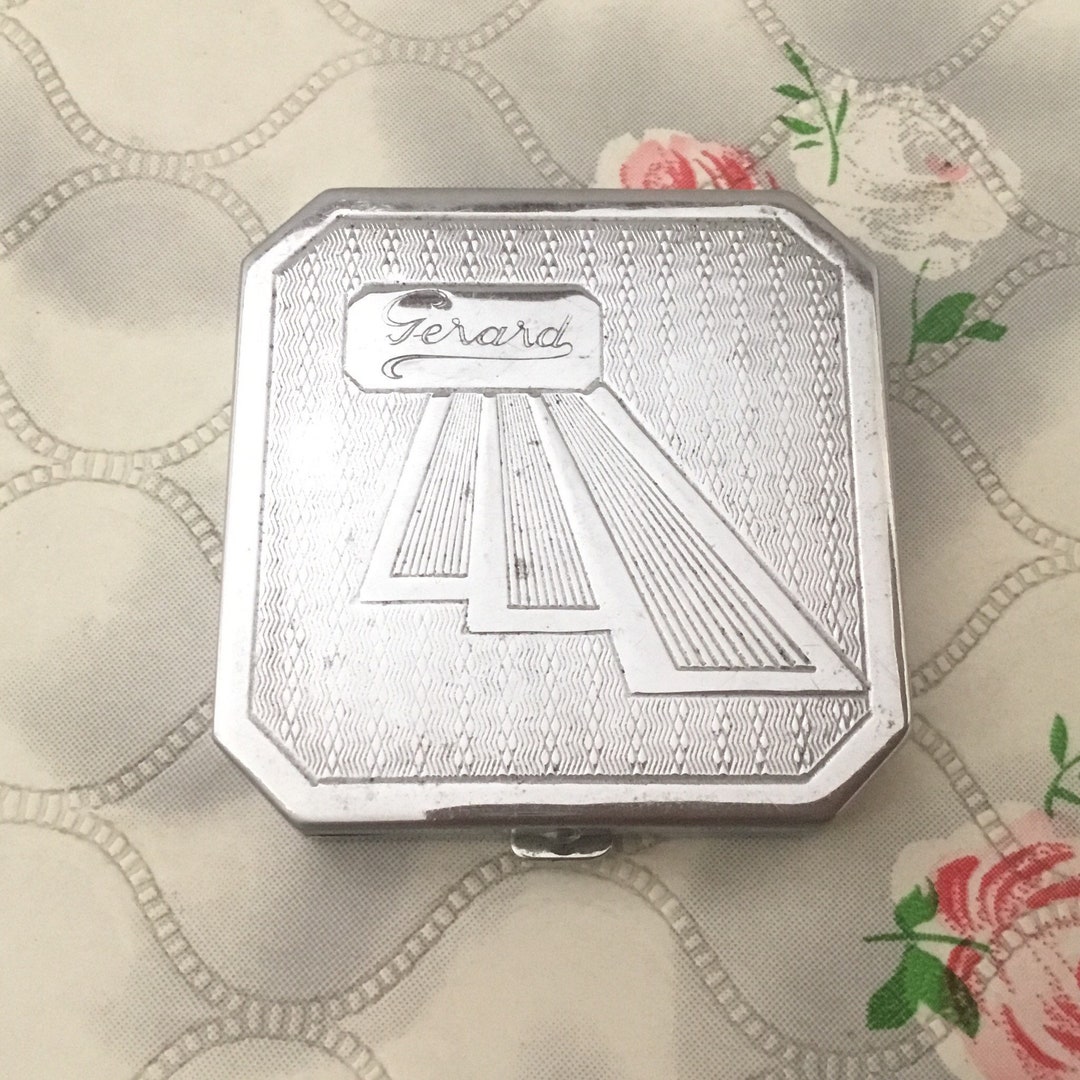 Vintage Pressed Powder Compact, C1920s or 1930s, Art Deco Gerard Early ...