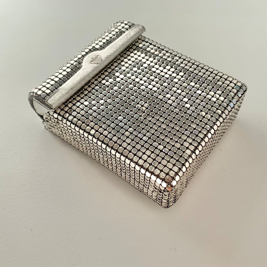 Park Lane Silver Metal Mesh Cigarette Case, Australian Mid Century ...
