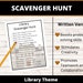 Scavenger Hunt for Kids Family Library Activity Instant Download ...