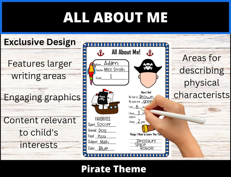 All About Me Worksheets Posters Signs Prek - 1st Back to School ...