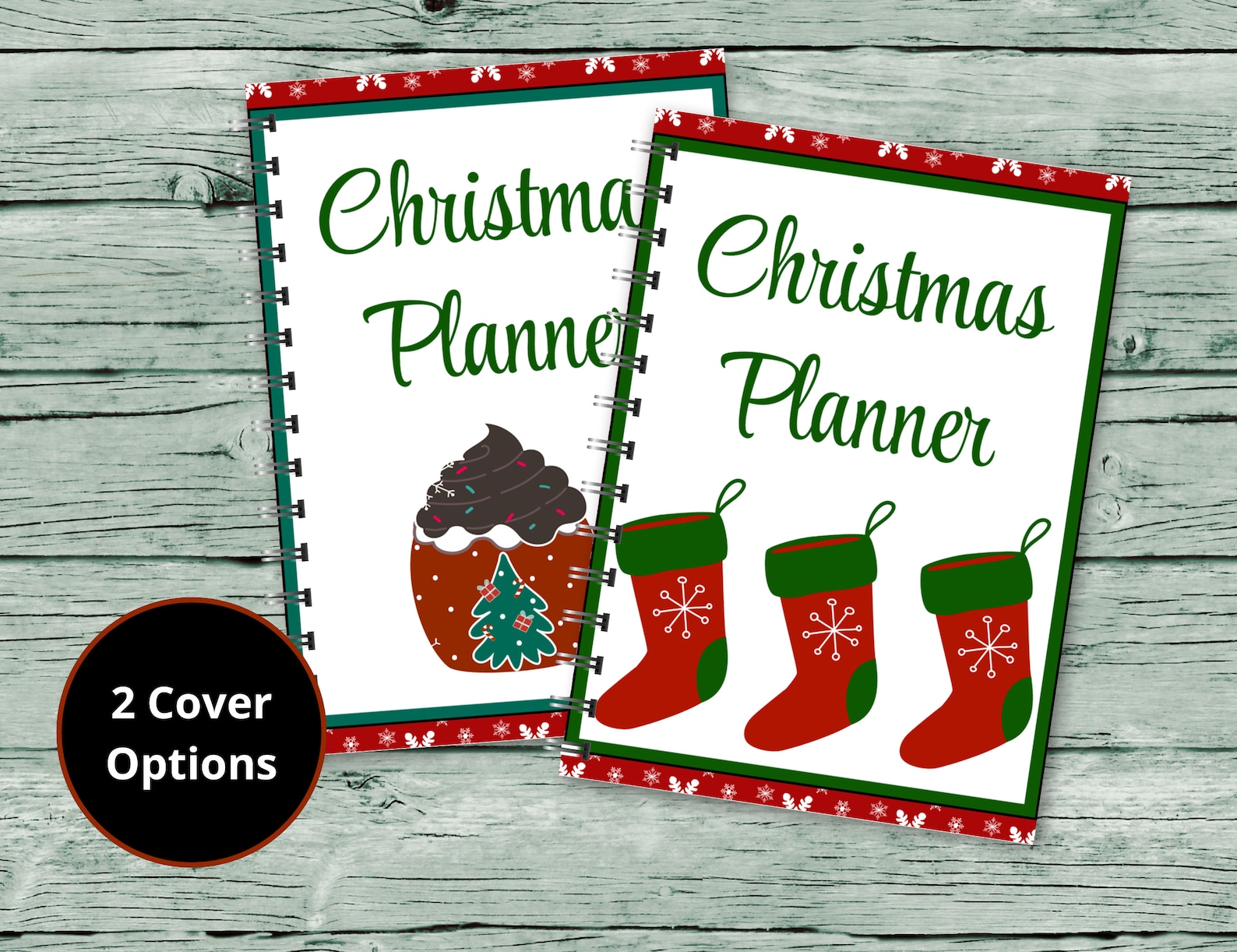 Christmas Planner Printable: Holiday Organizer, Gift List, Budget (PDF ...