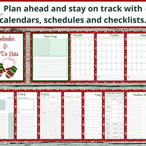Christmas Planner Printable: Holiday Organizer, Gift List, Budget (PDF ...