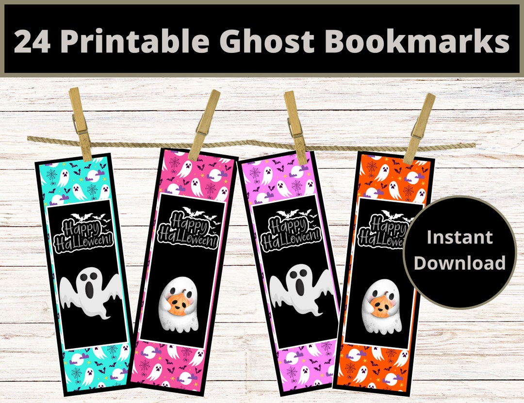 Printable Halloween Bookmarks for Kids, Halloween Printables for ...