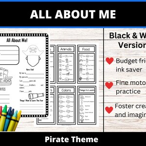 All About Me Worksheets Posters Signs Prek - 1st Back to School ...