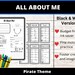 All About Me Worksheets Posters Signs Prek 1st Back to School ...