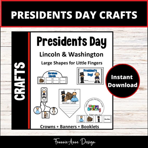 Presidents Day Crafts For Kids Printable
