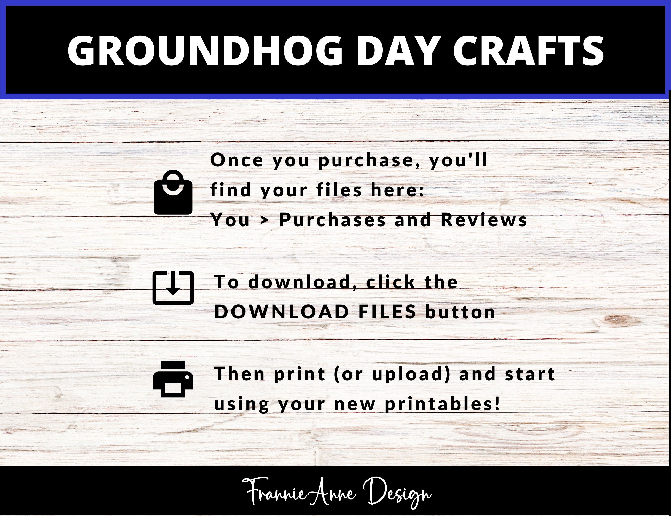 Groundhog Day Coloring Craft Activities for Kids, Crowns Banners and ...