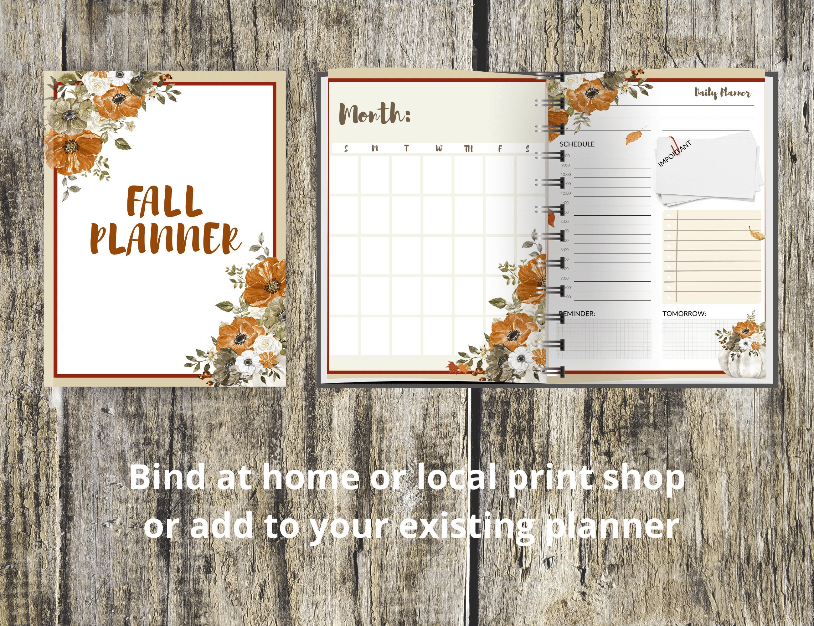 Fall Printable Planner | Printable Fall Planner | Fall Printables ...