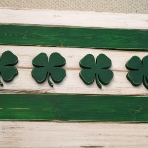 Rustic Wooden Chicago Irish Flag - Southside Irish Wooden Chicago Flag ...