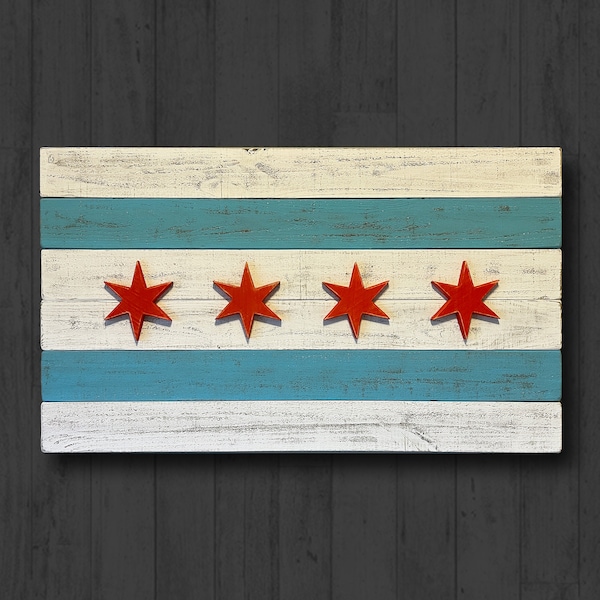 Chicago Flag - Etsy