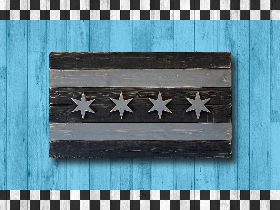 Chicago Police Rustic Flag / Rustic Chicago Police Flag / Chicago ...