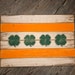 24 X 16.5 / Chicago Irish / Rustic Wooden Chicago Irish Flag / - Etsy