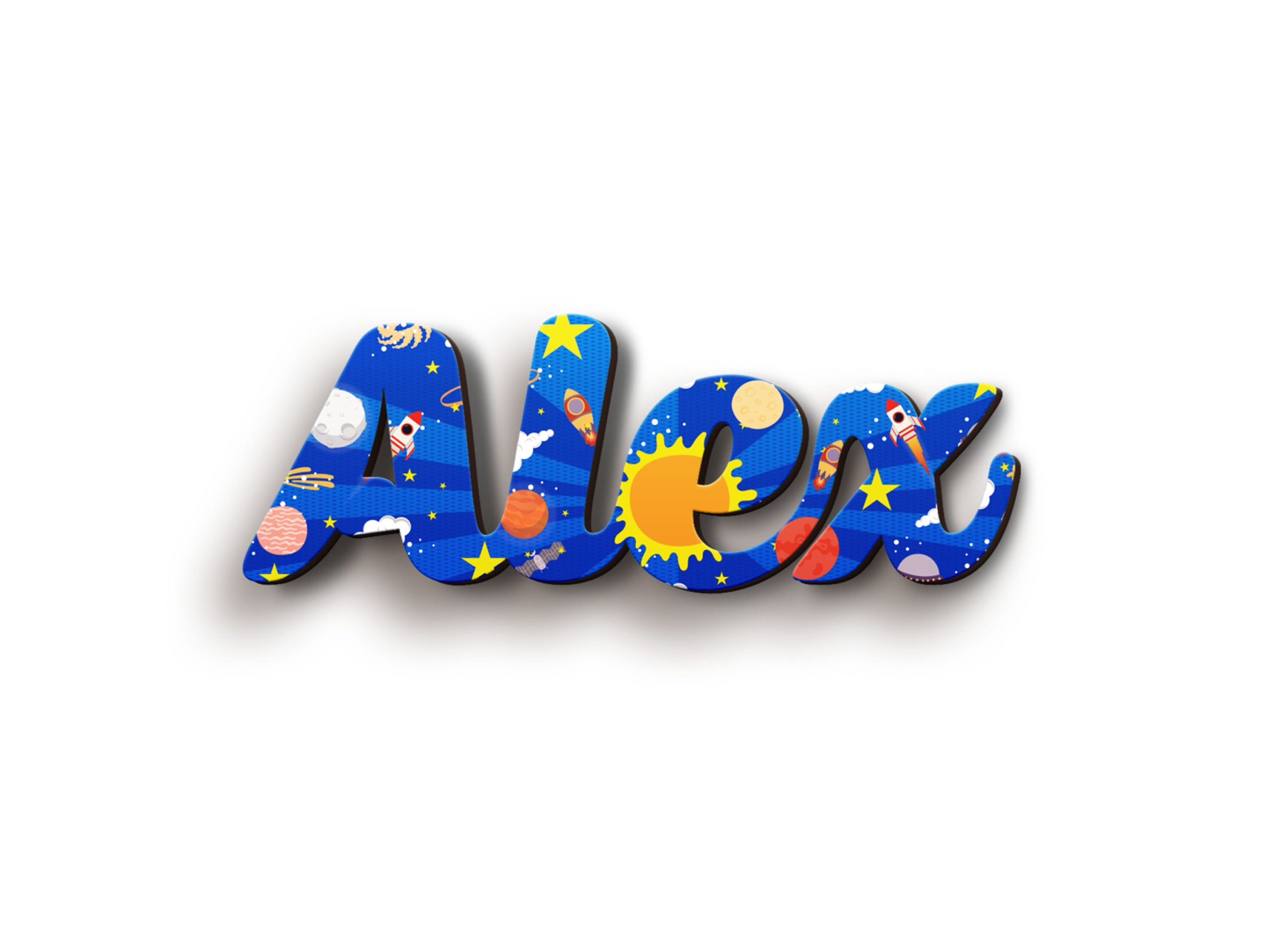 Alex In Bubble Letters