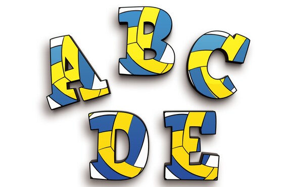 Netball Ball Font Wooden Letters Sports Wood Letters Door - Etsy UK