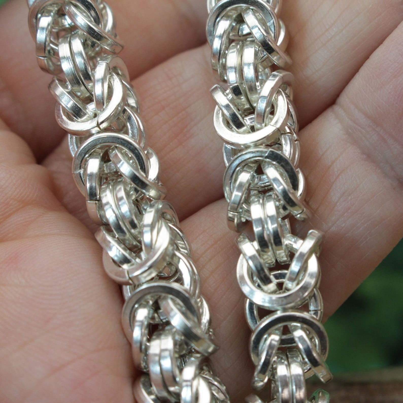 1/4 Kilo Byzantine Kings Chain in 925 Sterling Silver 250g 36" Long. - Etsy