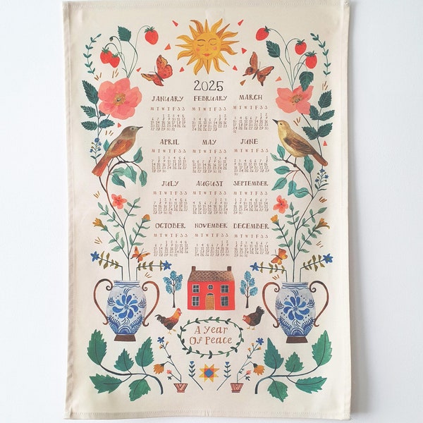 Calendar Tea Towel - Etsy